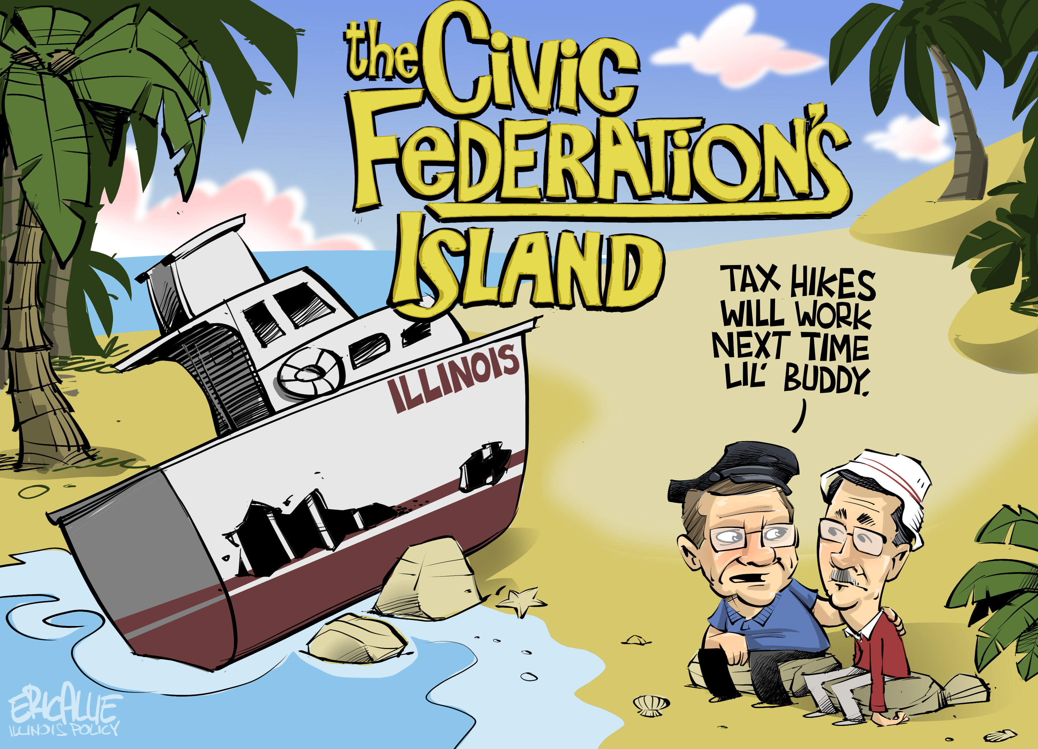 Civic Federation’s Island – Eric Allie Cartoon | Wirepoints